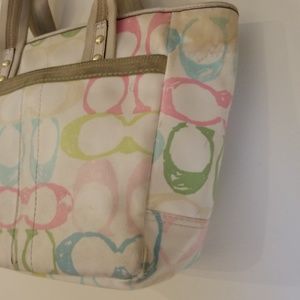 Coach | Bags | Coach Pastel Monogram Bag | Poshmark